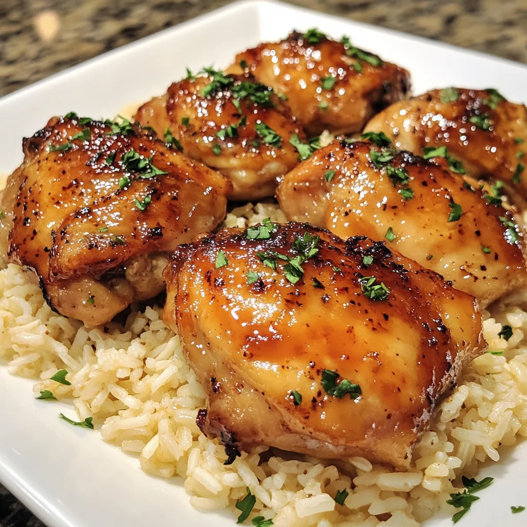 One-Pan Honey BBQ Chicken Rice is Deliciously Easy! - Dishes Tasty ...