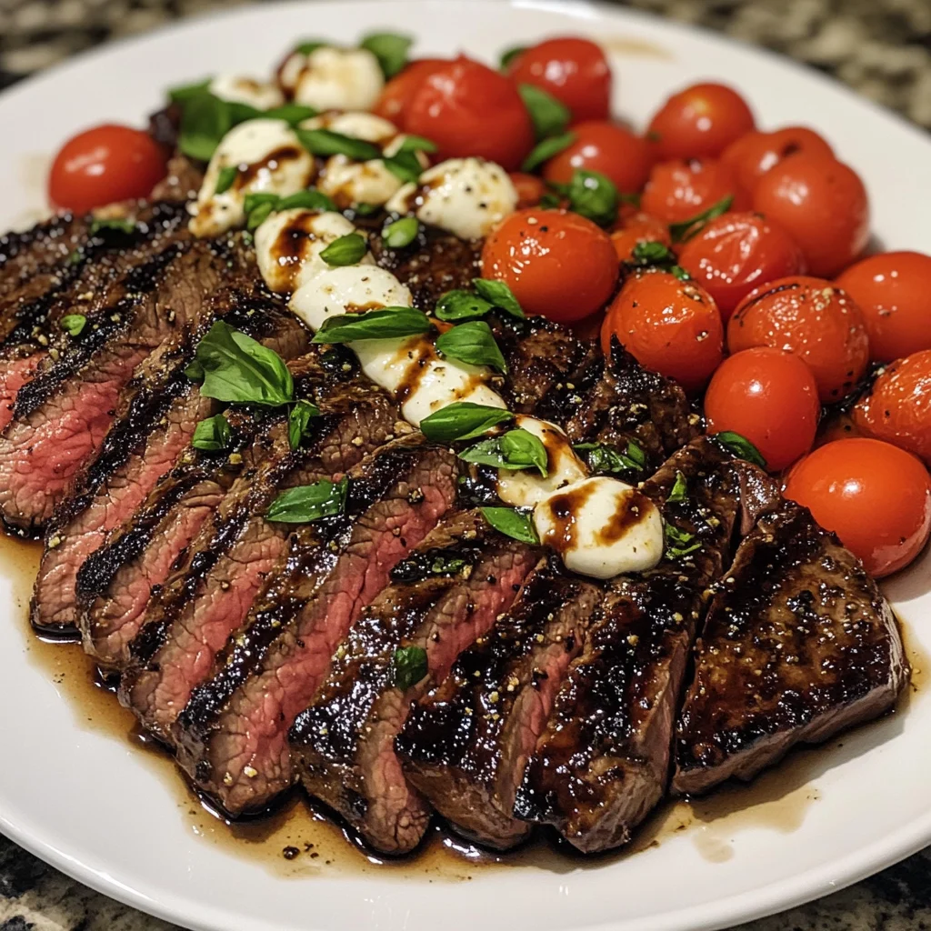 Balsamic Caprese Grilled Flank Steak: A Flavorful Delight! - Dishes ...